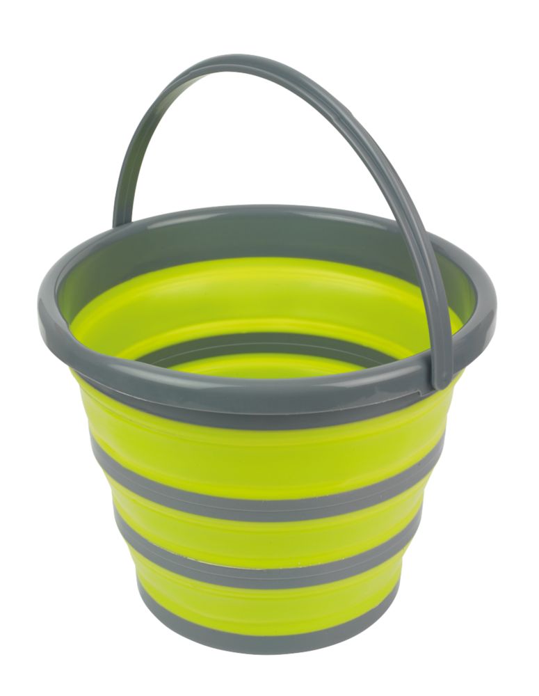 Spear & Jackson Plastic Collapsible Multi-Purpose Bucket Green 10Ltr ...