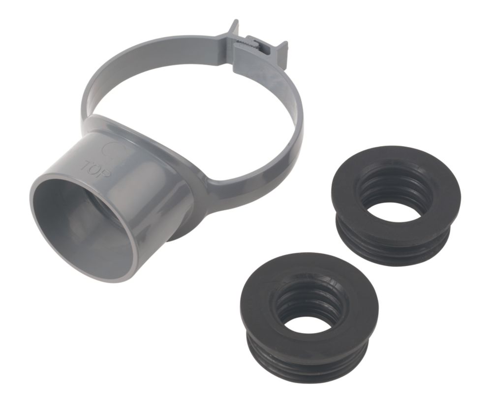 FloPlast Strap Boss Grey 110mm - Screwfix