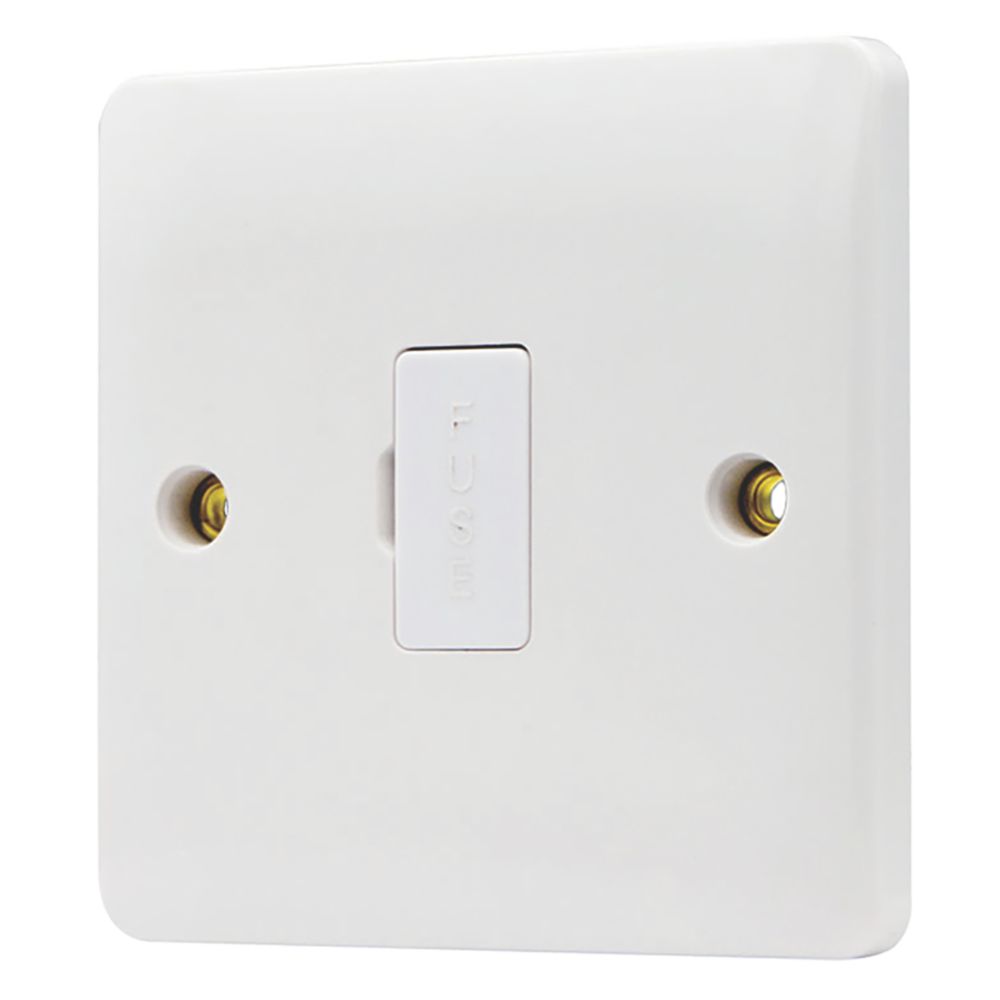 Vimark Pro 13A Unswitched Fused Spur White - Screwfix