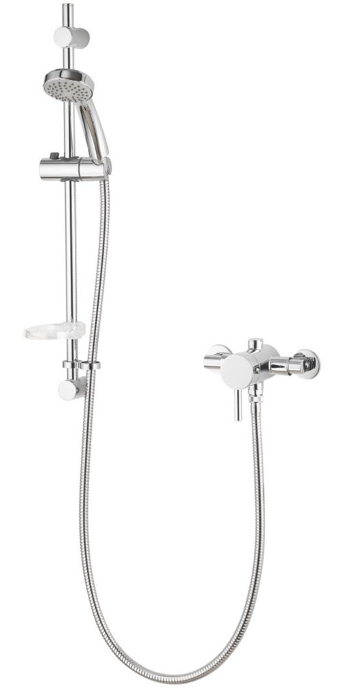 Aqualisa Sierra Rear-Fed Exposed Chrome Thermostatic Sequential Shower ...