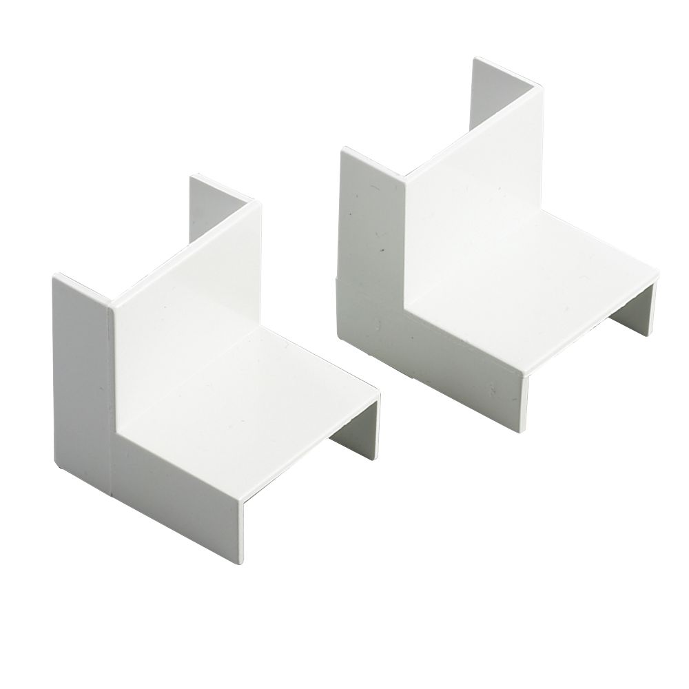 Tower Internal Trunking Corner 38mm x 16mm 2 Pack - Screwfix