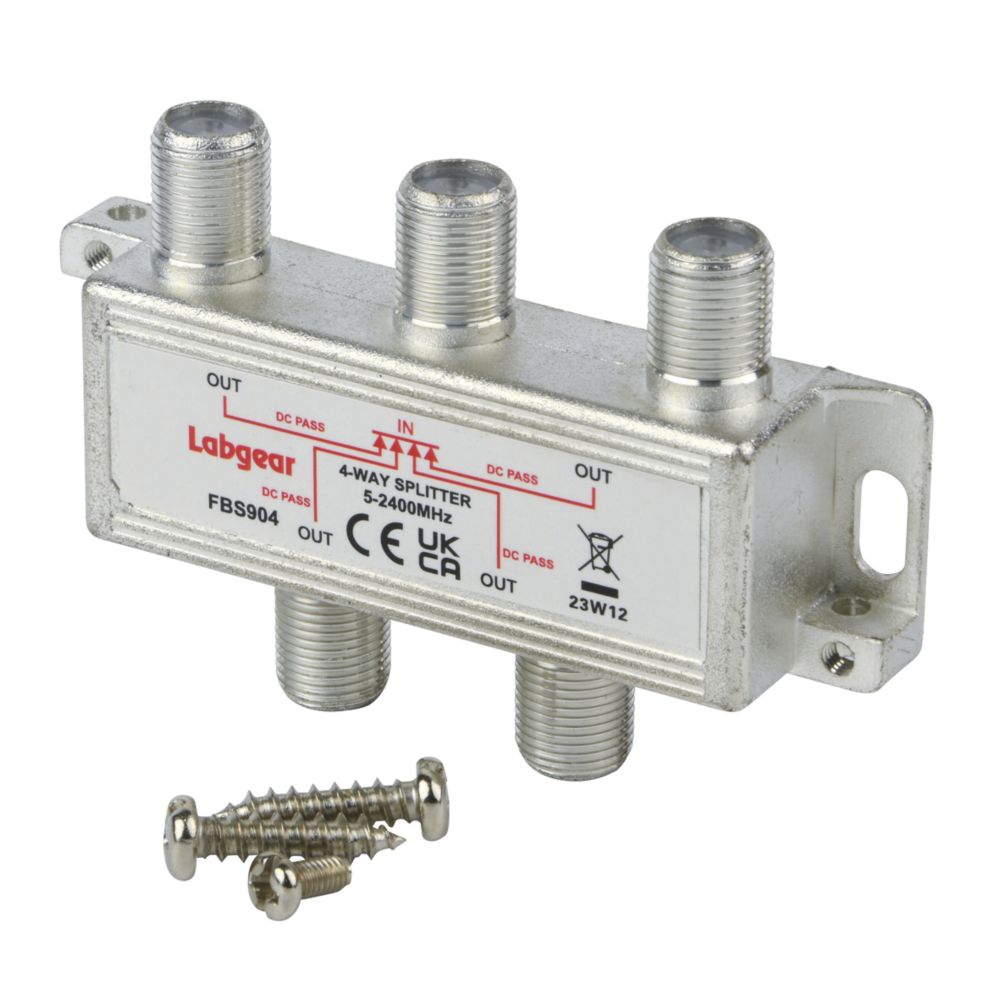 Labgear 4-Way Splitter - Screwfix
