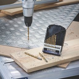 Erbauer Straight Shank Metal Drill Bits 13 Piece Set - Screwfix