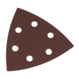 Flexovit 120 Grit Delta Sanding Triangles 95mm x 95mm 6 Pack - Screwfix