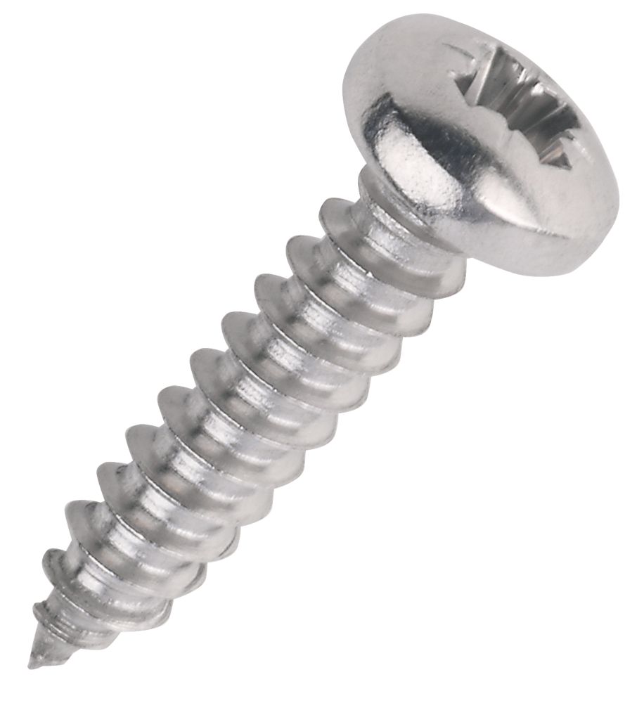 Easydrive PZ Pan Self Tapping Screws 6ga x 1/2" 100 Pack - Screwfix