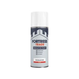 Fortress Trade 400ml White Gloss Heat Resistant Radiator Spray Paint ...