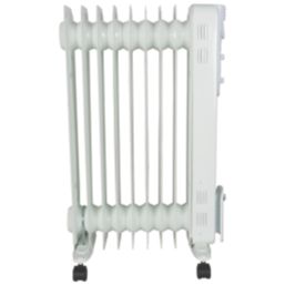 2000W Electric Oil-Filled Radiator White - Screwfix
