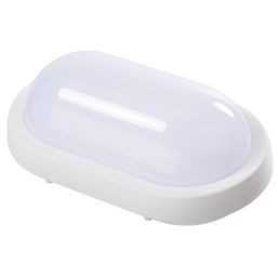 LAP Outdoor Oval LED Bulkhead White 8W 900lm - Screwfix