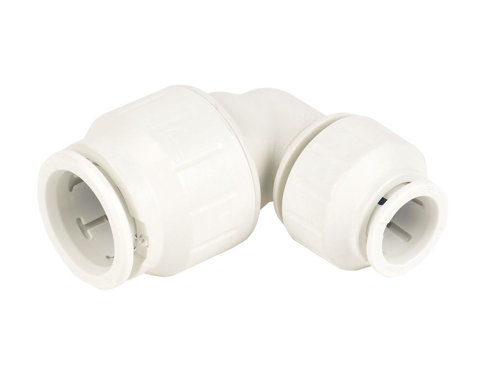 JG Speedfit Plastic Push-Fit Reducing 90° Elbow 22mm x 15mm - Screwfix