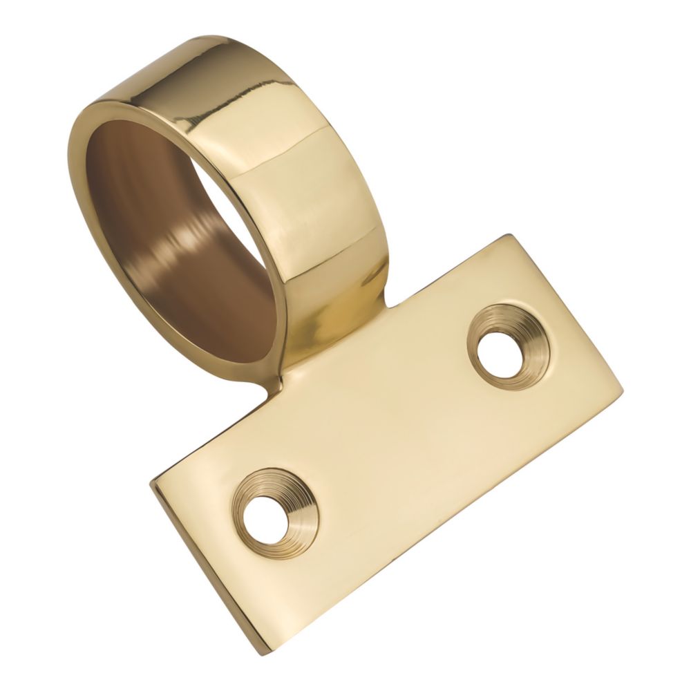 Smith & Locke Sash Window Ring Pull Polished Brass 42mm x 45mm - Screwfix