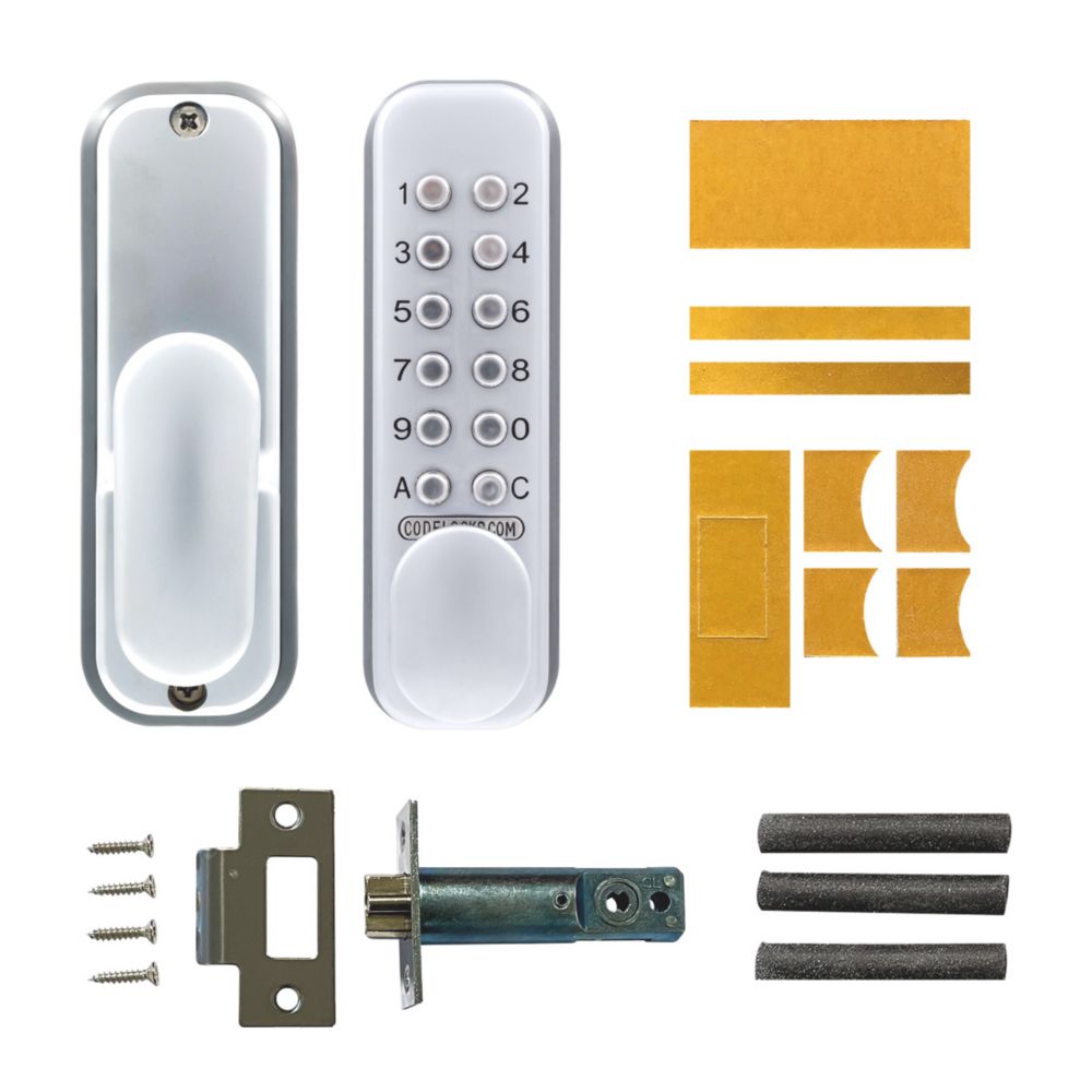 Codelocks Fire Rated Push-Button Lock with Mortice Latch 42mm - Screwfix