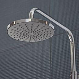 Meda Rear-Fed Exposed Chrome Thermostatic Bar Mixer Shower - Screwfix