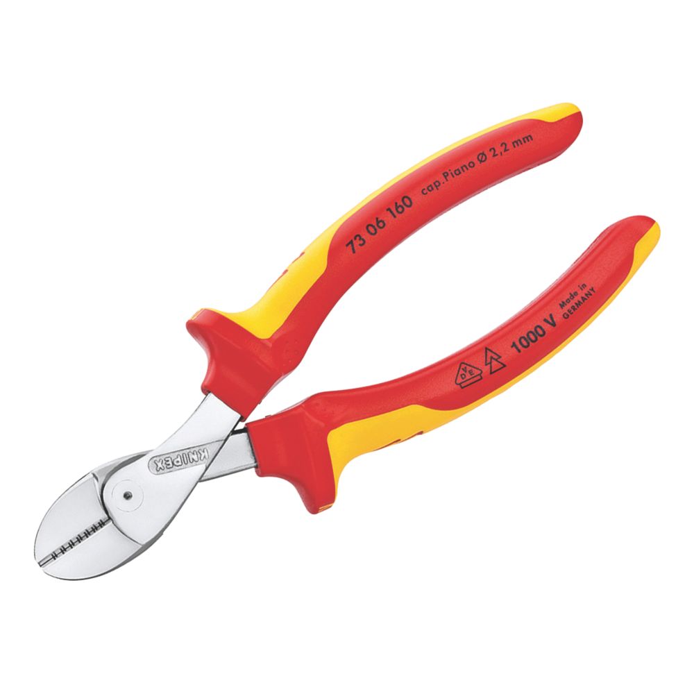 Knipex VDE Diagonal Cutters 6 1/4" (160mm) - Screwfix