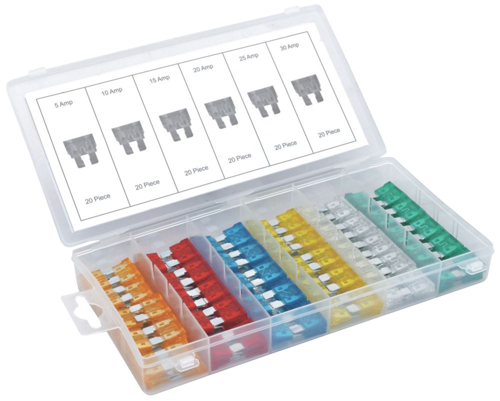 Hilka Pro-Craft Car/Caravan Fuse Set 120 Pieces - Screwfix