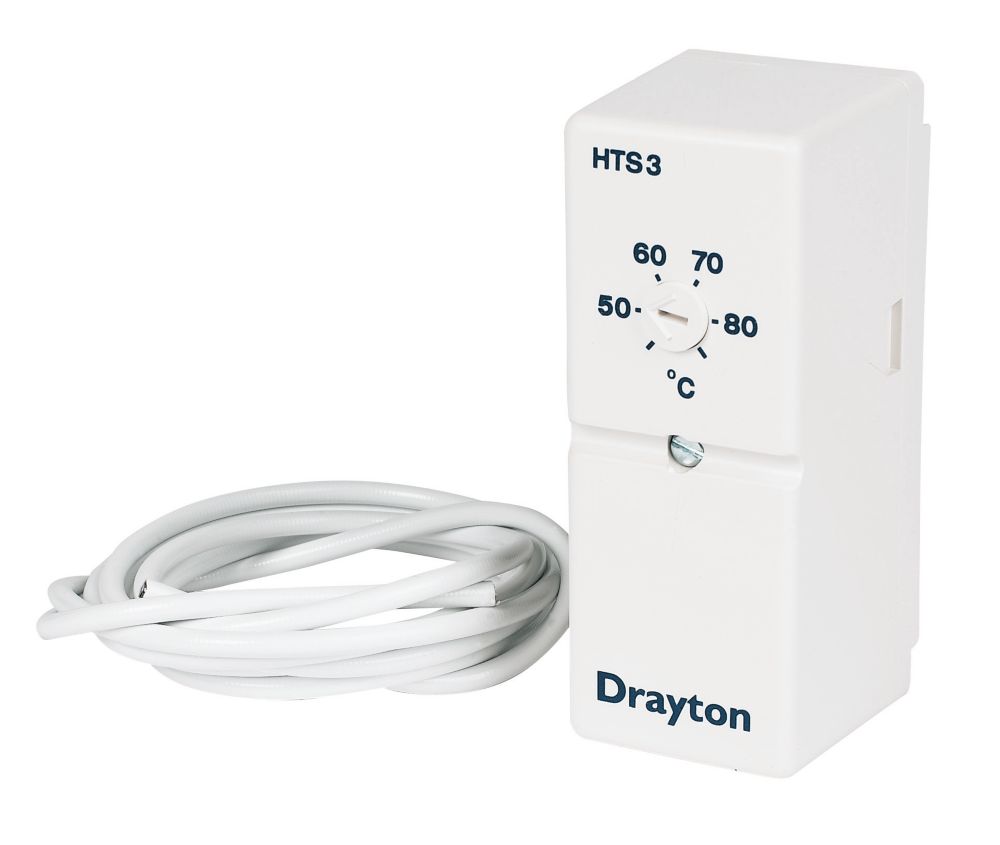 Drayton HTS3 Cylinder Stat - Screwfix