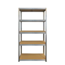 Essentials 5-Tier Metal Garage Shelving Unit 900mm x 450mm x 1800mm ...