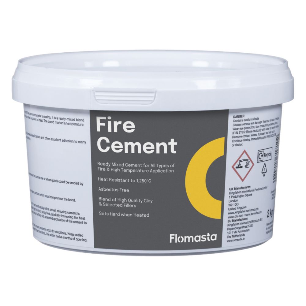 Flomasta Fire Cement 2kg | Sealers & Compounds | Screwfix.ie