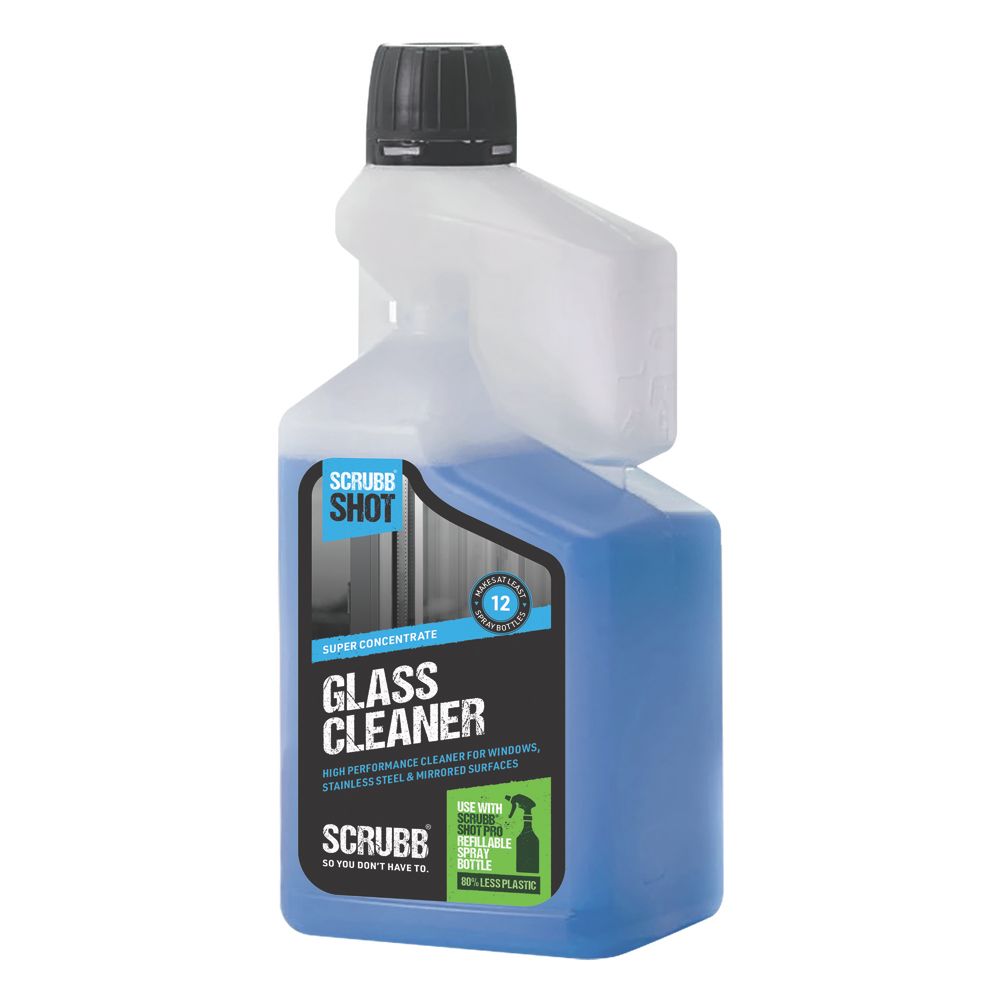 Scrubb SHOT Super Concentrate Glass Cleaner 500ml - Screwfix