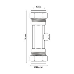 Flomasta Double Check Valve 15mm - Screwfix