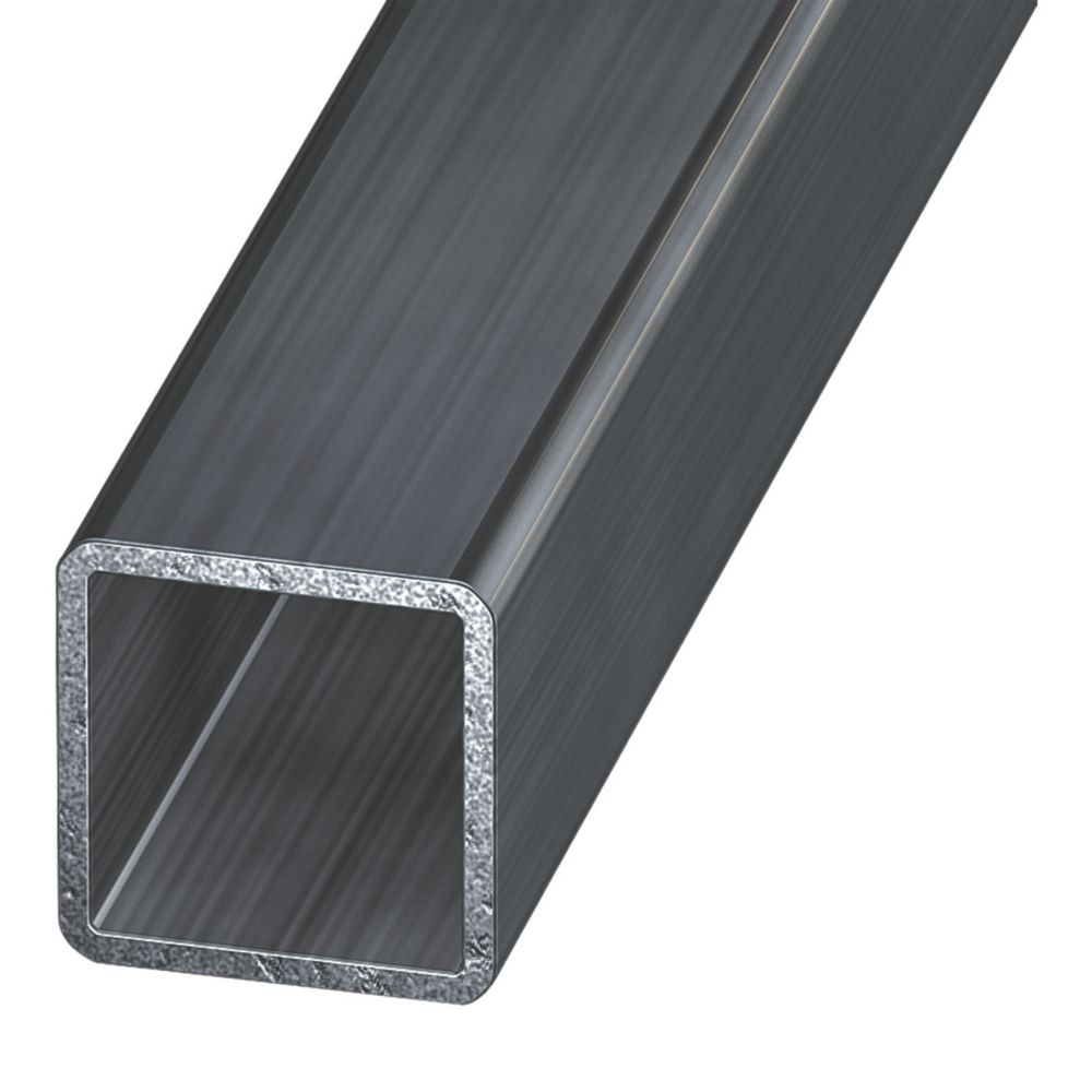Essentials Black Tube 1m x 20mm x 20mm - Screwfix