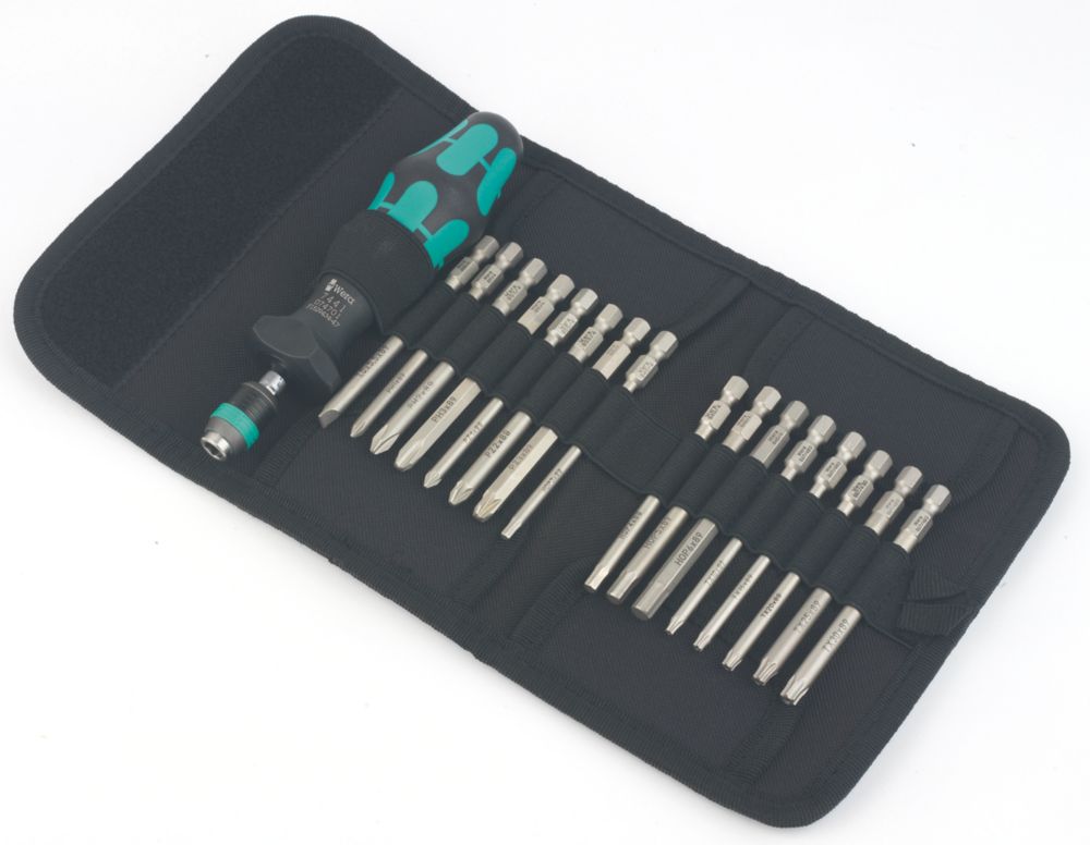 Wera Kraftform Kompakt 60 Interchangeable Screwdriver Set 17 Pieces ...