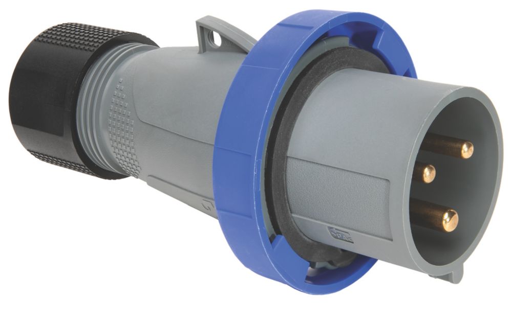 Amphenol 32A 2P+E Plug 250V - Screwfix