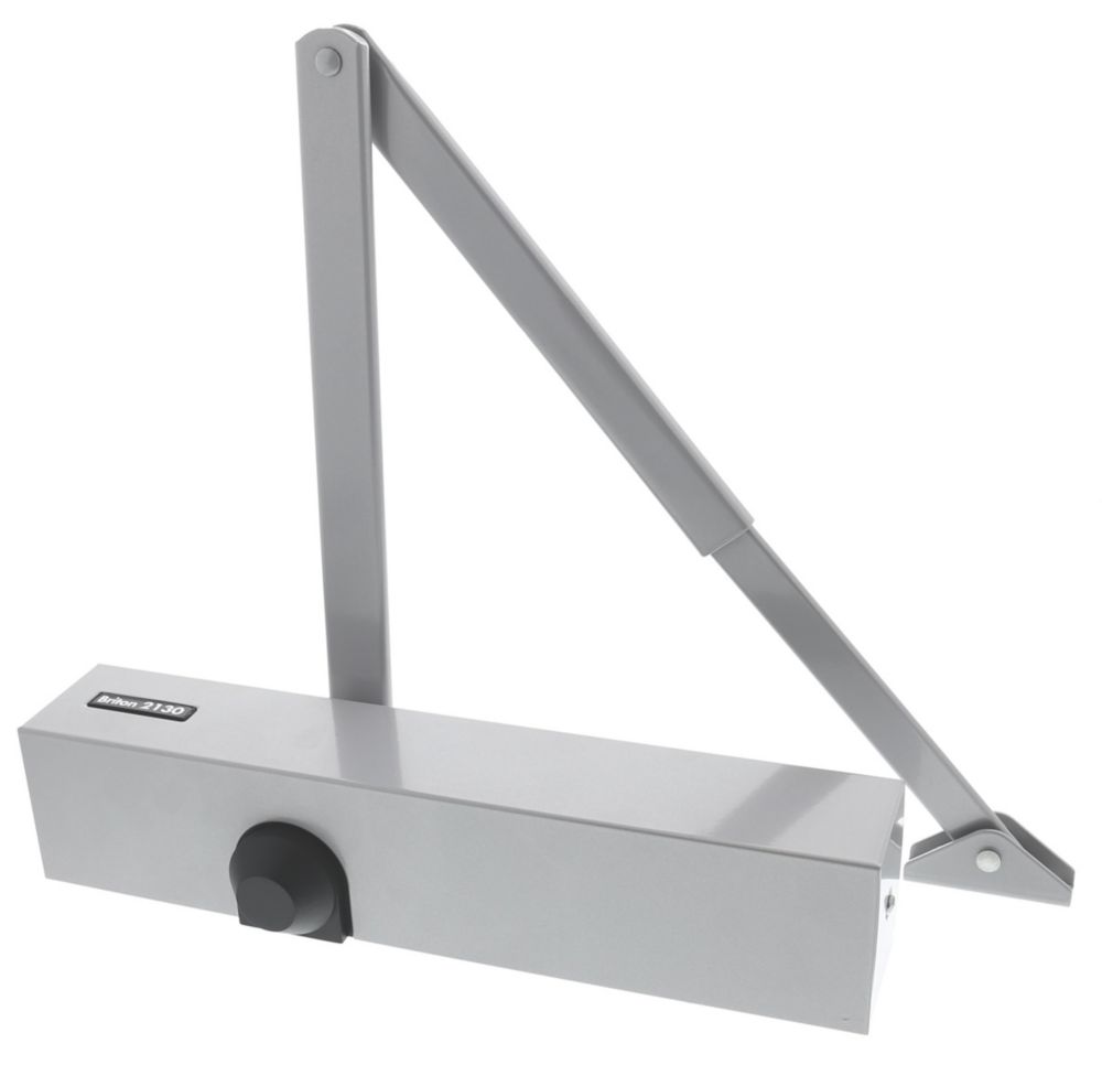 Briton 2130B Fire Rated Overhead Door Closer Silver - Screwfix