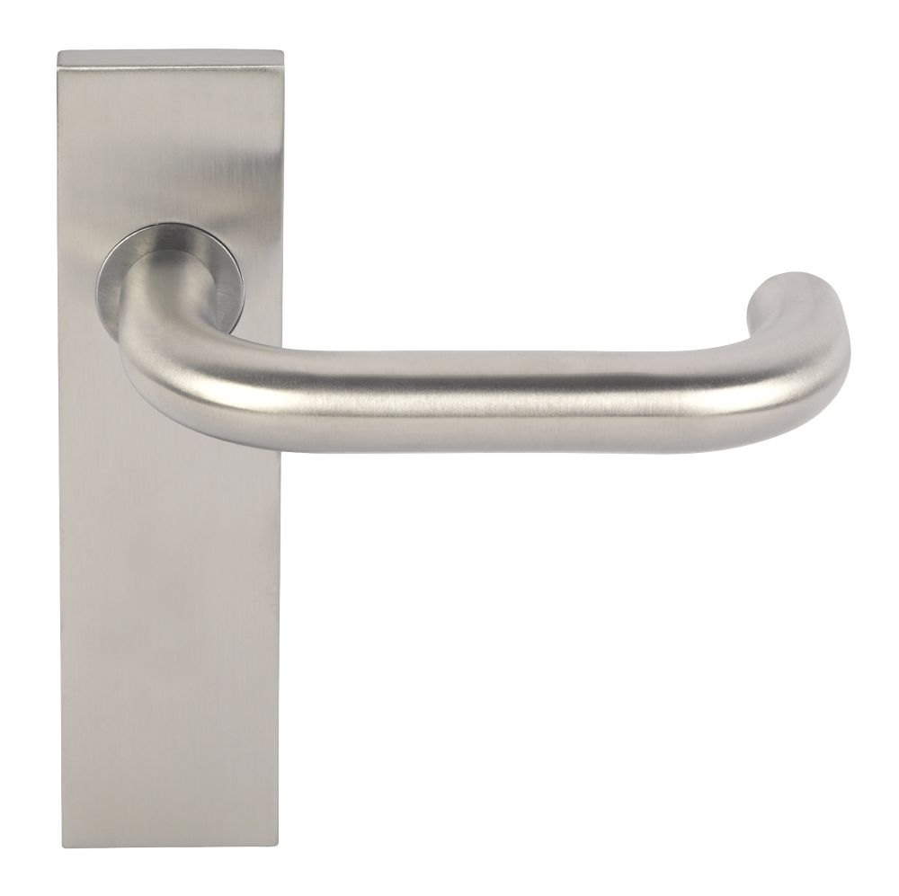Eurospec Fire Rated Latch Safety Lever on Backplate Pair Satin ...