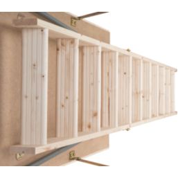 Essentials Insulated timber 2.96m Loft Ladder Kit - Screwfix