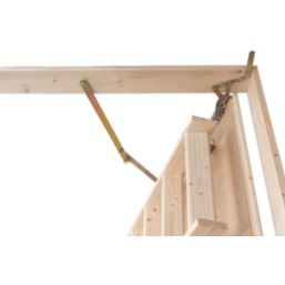Essentials Insulated timber 2.96m Loft Ladder Kit - Screwfix