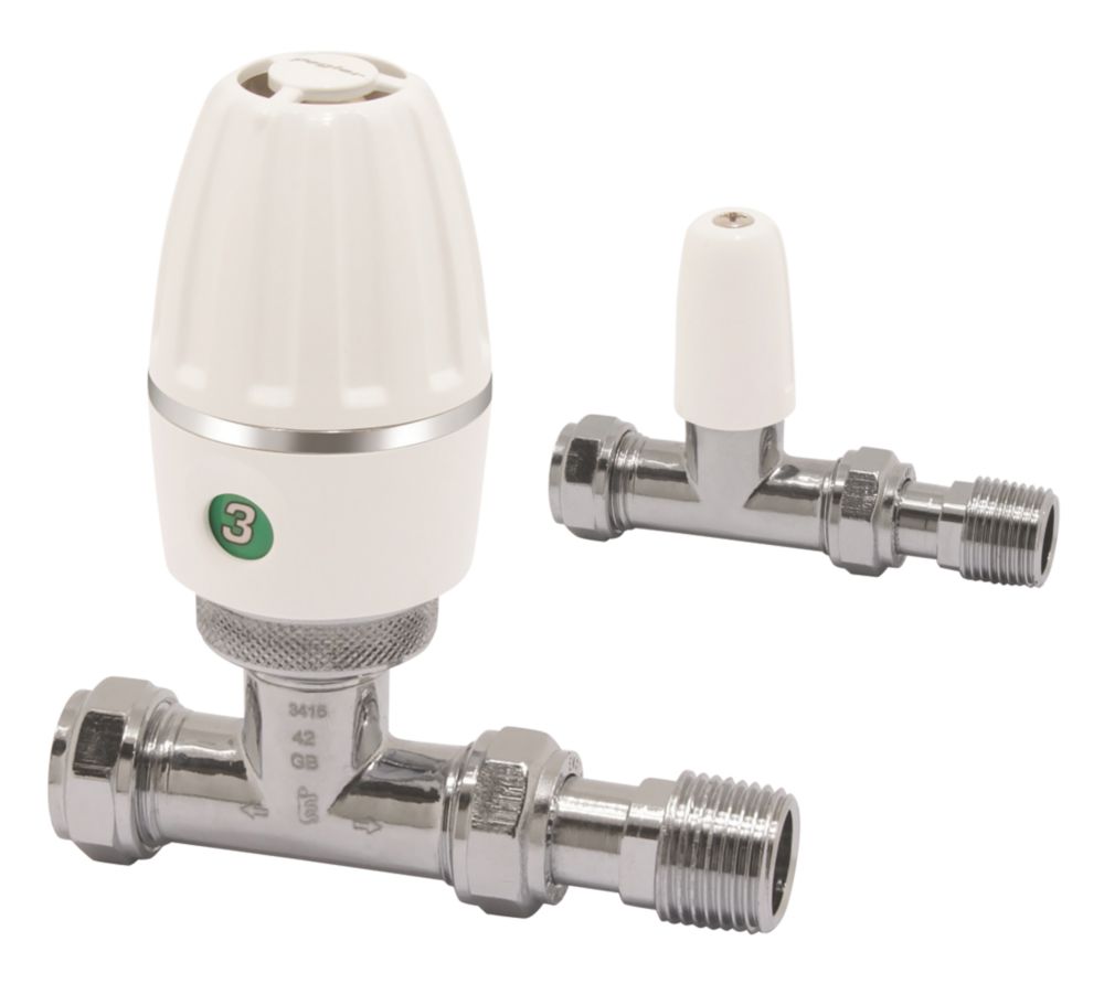 Terrier Terrier 3 15mm x 1/2" White/Chrome Straight & L/S Standard ...