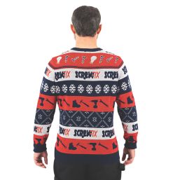 Site Screwfix Christmas Jumper Multi-Coloured Small 38.5" Chest - Screwfix