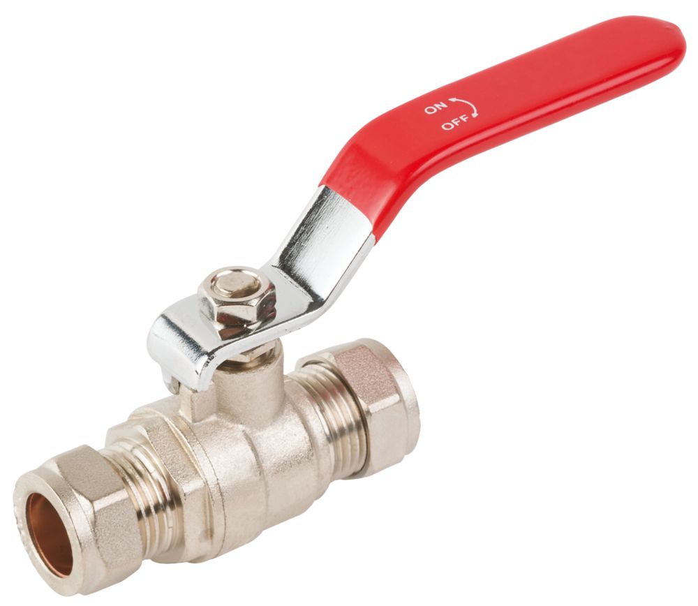 Midbrass Ball Valve Blue and Red ½" | Ball Valves | Screwfix.ie