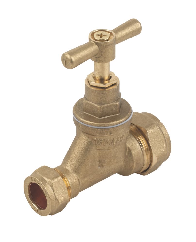 Flomasta Poly Stop Cock 20mm x 15mm - Screwfix