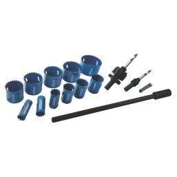 Erbauer 11-Saw Multi-Material Holesaw Set - Screwfix