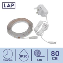 LAP 5m LED Strip Light 21W 2500lm - Screwfix