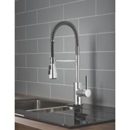 Seville Pull-Out Spray Mono Mixer Kitchen Tap Chrome - Screwfix