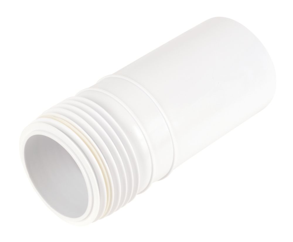McAlpine MACFIT Rigid Straight Pan Connector Extension Piece White ...