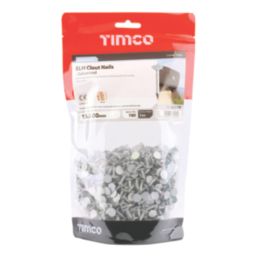 Timco Extra Large Head Clout Nails Galvanised Silver 3mm x 13mm 1kg ...