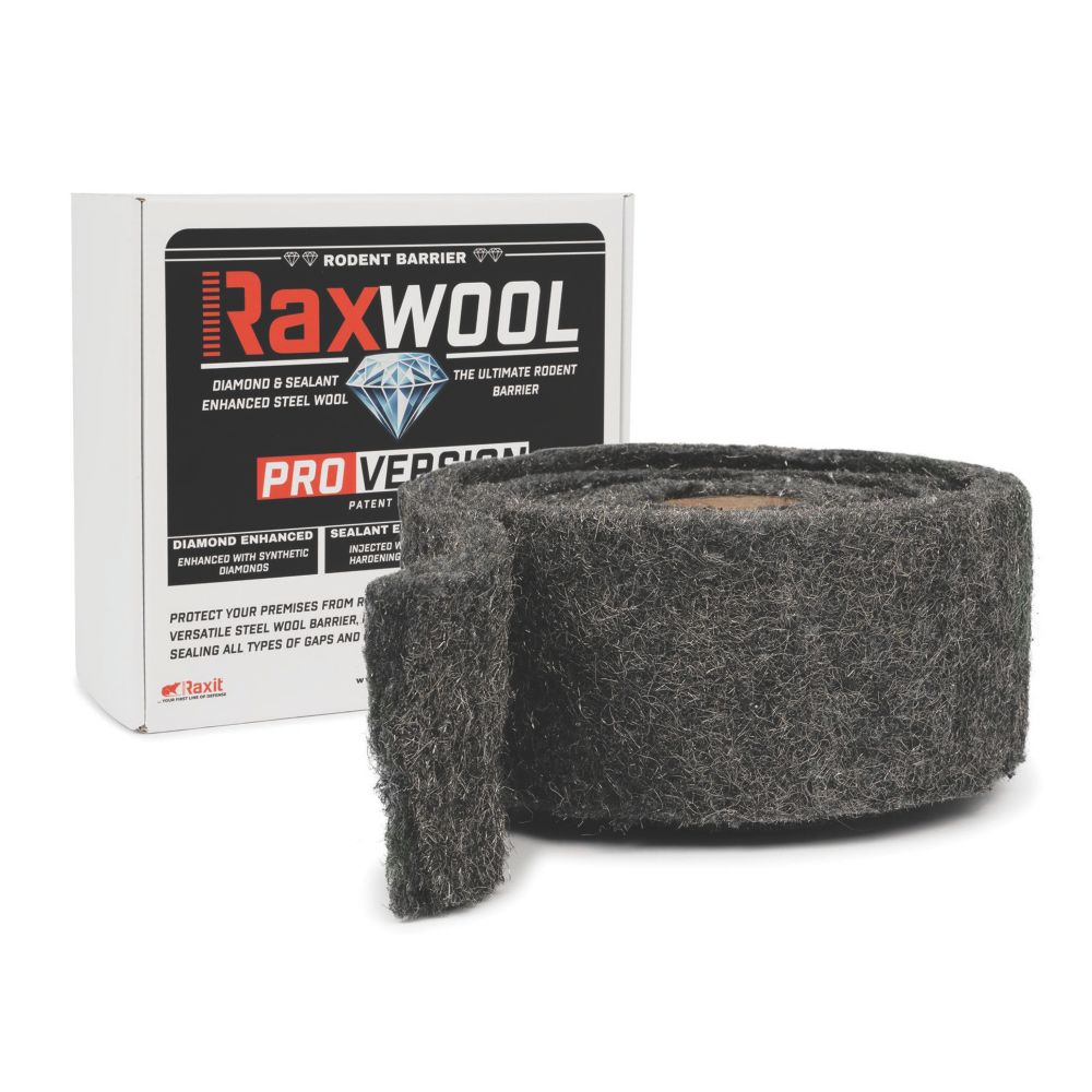 Metex RaxWool Pro Rodent Pest Barrier 3m x 100mm - Screwfix