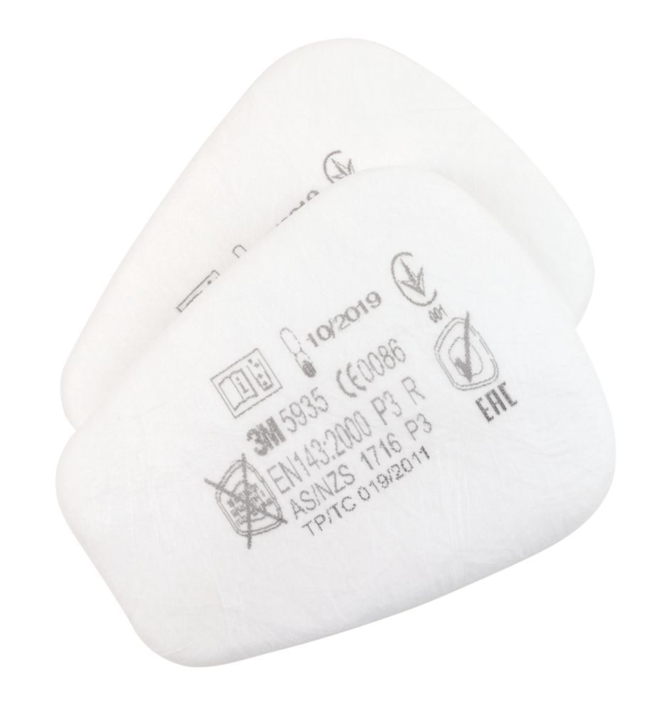 3M 5935 Particulate Filters P3R 2 Pack - Screwfix