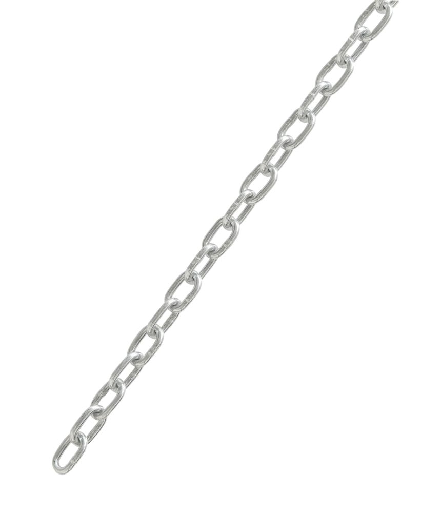 Essentials Side-Welded Zinc-Plated Short Link Chain 5mm x 2.5m - Screwfix