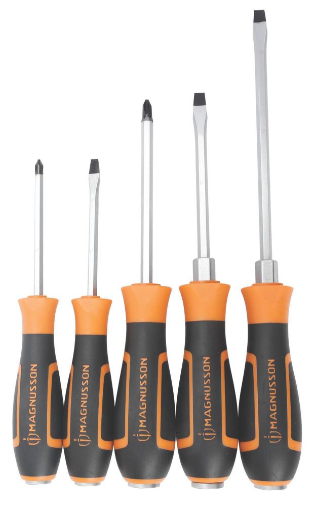 Magnusson Mixed Chisel Screwdriver Set 5 Pcs | Screwdrivers | Screwfix.ie