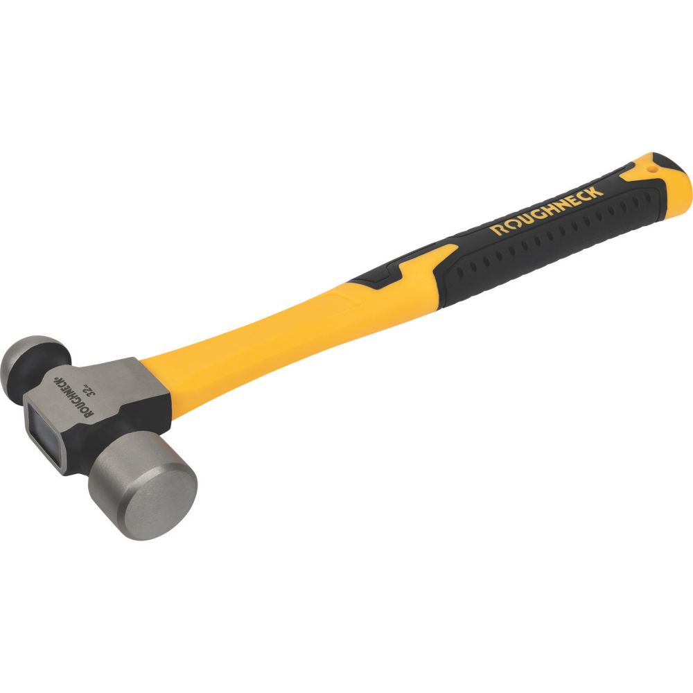 Roughneck Fibreglass Ball Pein Hammer 32oz (0.91kg) - Screwfix