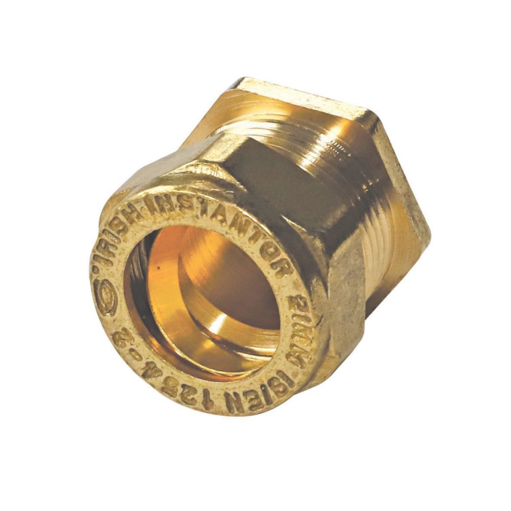 Instantor Brass Compression Stop End 1" - Screwfix