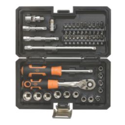 Magnusson 1/4" Drive Standard Socket Set 40 Pieces - Screwfix